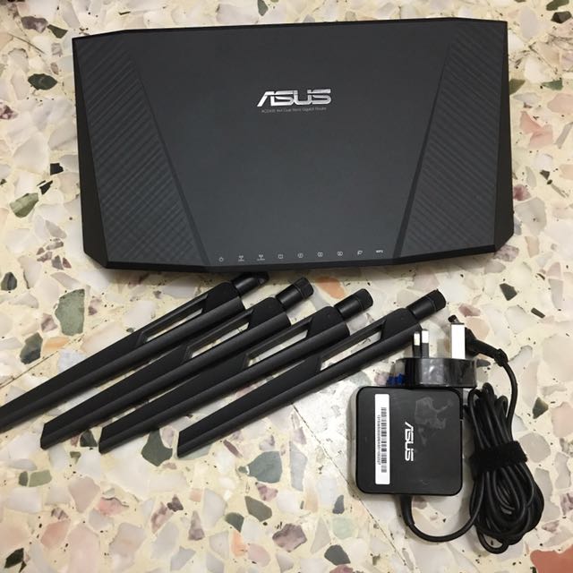 Asus AC87U AC2400 Dual Band Router, Computers & Tech, Parts ...