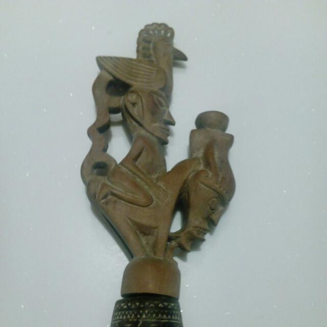 Batak Display Pot Wooden Hand Carved 1970's, Furniture & Home Living ...