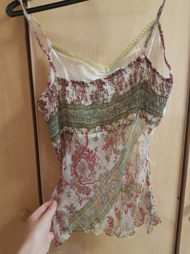 Colourful translucent top, Women's Fashion, Tops, Blouses on Carousell