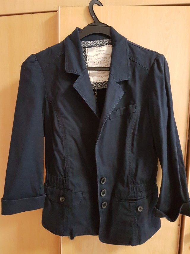Mango blue blazer, Women's Fashion, Coats, Jackets and Outerwear on ...