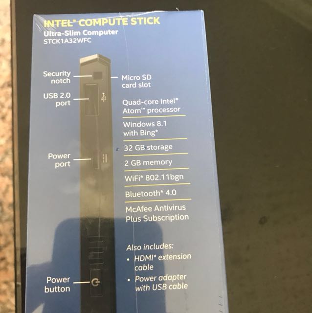 Intel Compute Stick, Computers & Tech, Parts & Accessories, Computer ...
