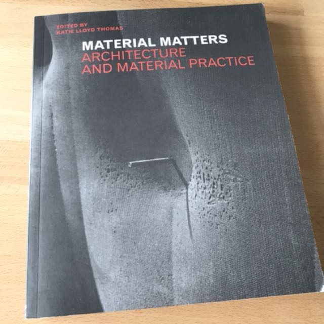 Material Matters: Architecture and Material Practice, Hobbies & Toys ...