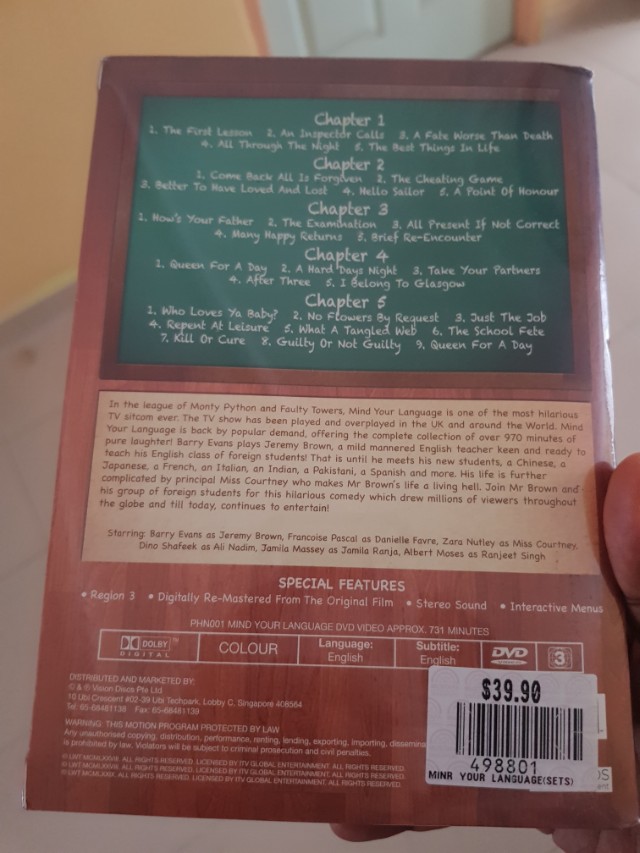 Mind Your Language full series DVD, Hobbies & Toys, Music & Media, CDs ...