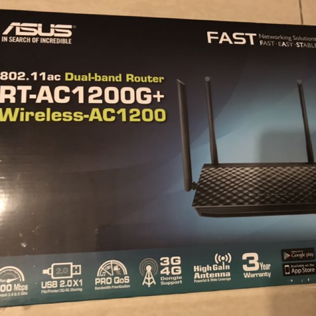 ASUS RT-AC1200G+, Computers & Tech, Parts & Accessories, Networking on ...