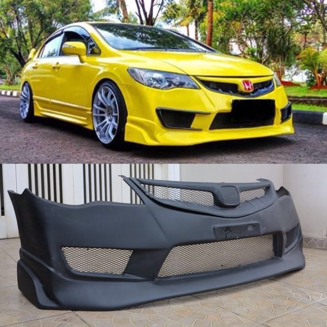Bemper depan type R honda civic fd & js racing lips, Aksesoris Mobil di ...