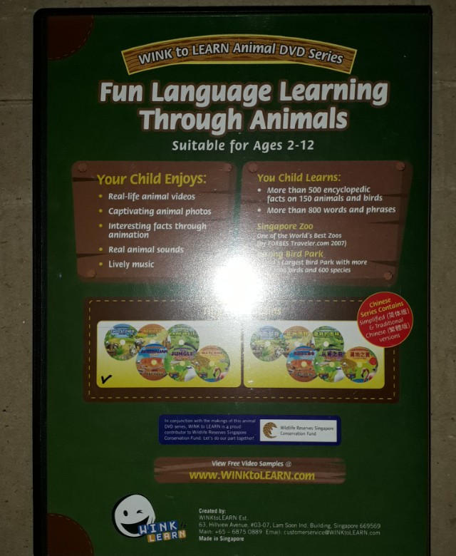 Educational DVD on animals, Hobbies & Toys, Music & Media, CDs & DVDs ...