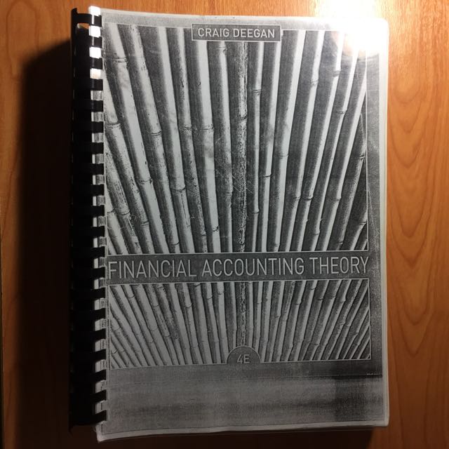 Financial Accounting Theory (4E) - Craig Deegan, Hobbies & Toys, Books ...