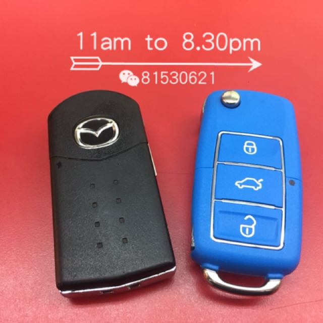 Mazda Rx8 Remote Key Blue, Car Accessories, Accessories on Carousell