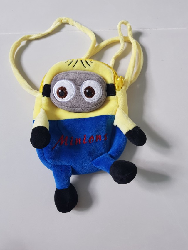 Minion pouch, Babies & Kids, Going Out, Diaper Bags & Wetbags on Carousell