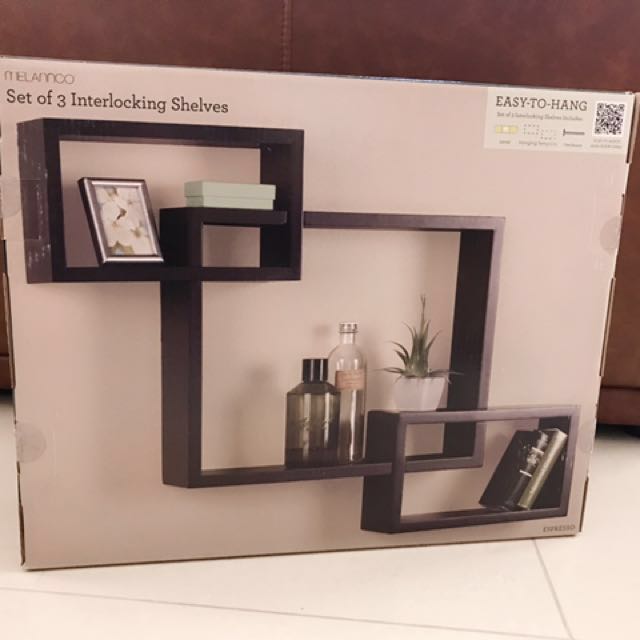 Interlocking Cube Wall Shelf Set – Wall Design Ideas
