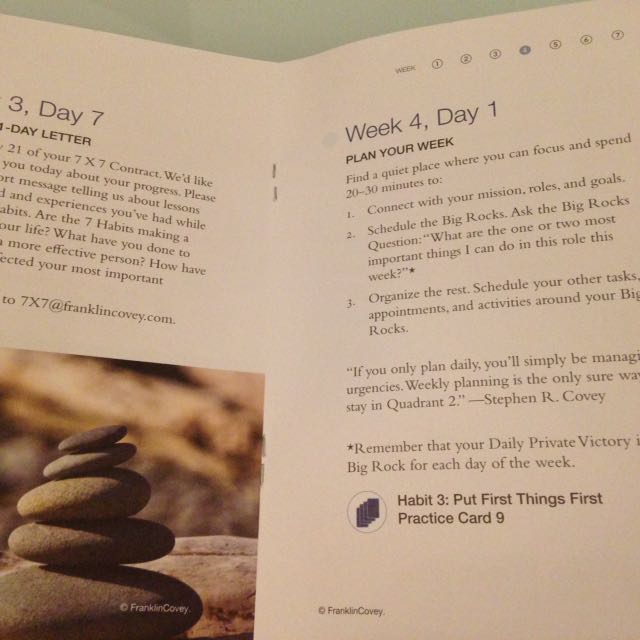 7 Habits of Highly Effective People skill cards, practice cards, 7x7 ...