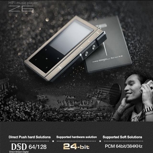 AIGO Moonlight Z6 Hard DSD MP3 Player HIFI Music Player Dual-Core CPU ...