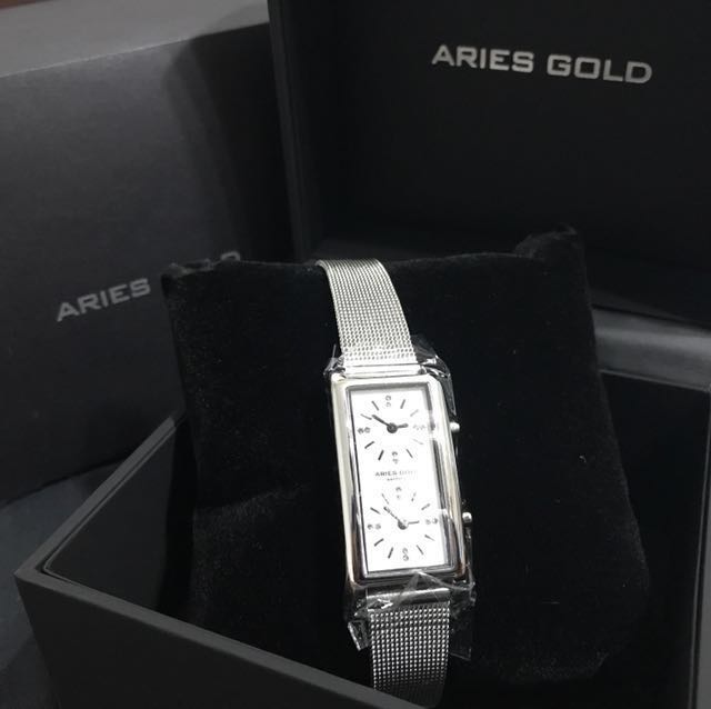 Aries gold Dual time watch, Women's Fashion, Watches & Accessories ...