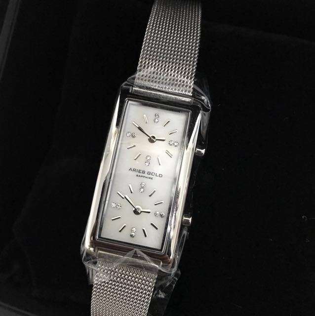 Aries gold Dual time watch, Women's Fashion, Watches & Accessories ...