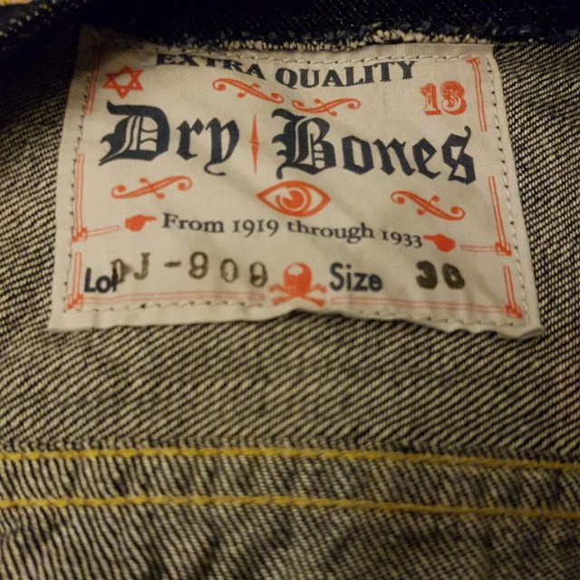 Dry Bones Japan selvedge denim jacket, Women's Fashion, Coats, Jackets ...