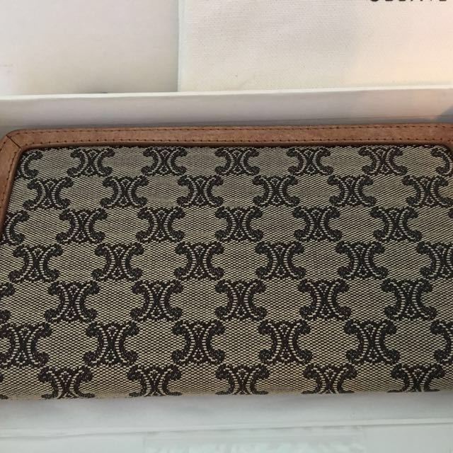 ️Authentic CELINE Zipped Around Monogram Wallet, Luxury, Bags & Wallets ...
