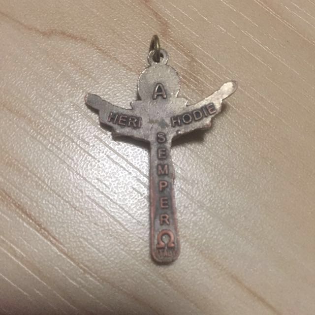 Heri Hodie Semper Silver Cross Pendant Made in Italy, Women's Fashion ...
