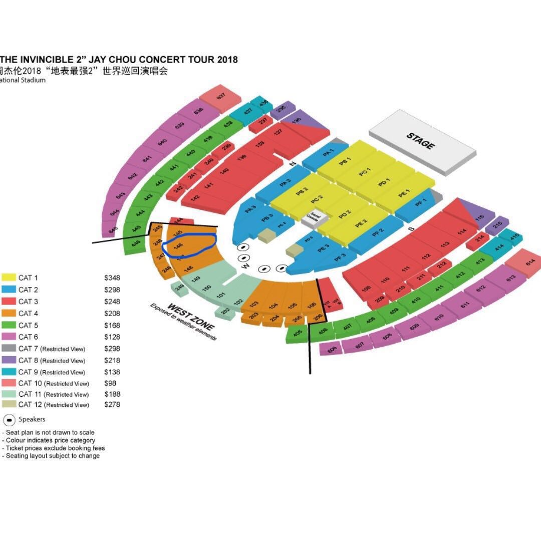Jay Chou Concert Tickets, Tickets & Vouchers, Event Tickets on Carousell