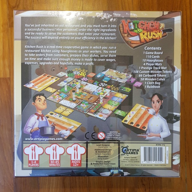Kitchen Rush Boardgame BNIS, Hobbies & Toys, Toys & Games on Carousell