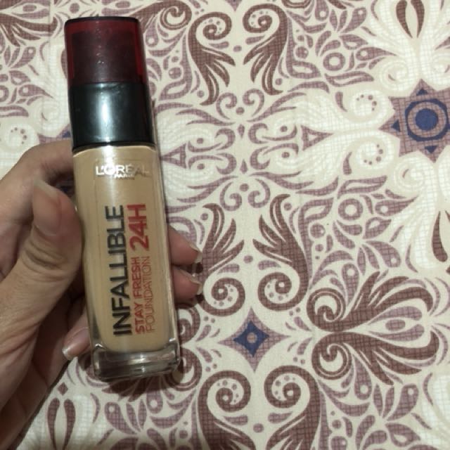 Loreal - infallabe 24H stay fresh foundation - Radiant Beige, Beauty ...