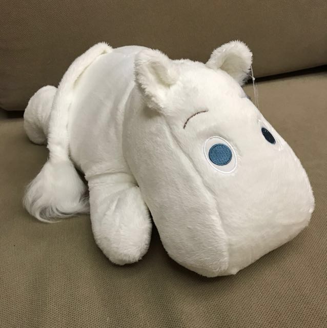 Moomin Laying Down Plush Korean Authentic Toy [In Stock], Hobbies ...