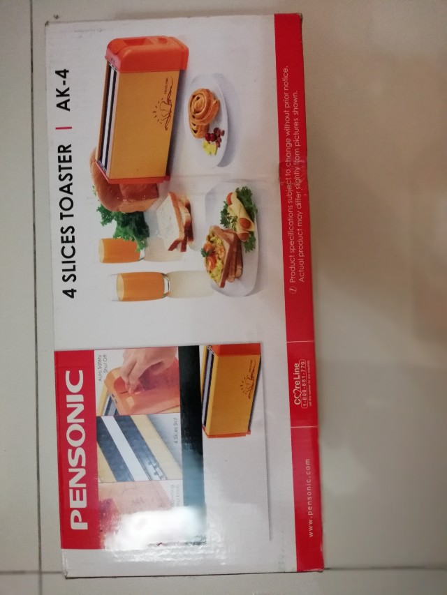 Pensonic Toaster AK-4, TV & Home Appliances, Kitchen Appliances, Ovens ...