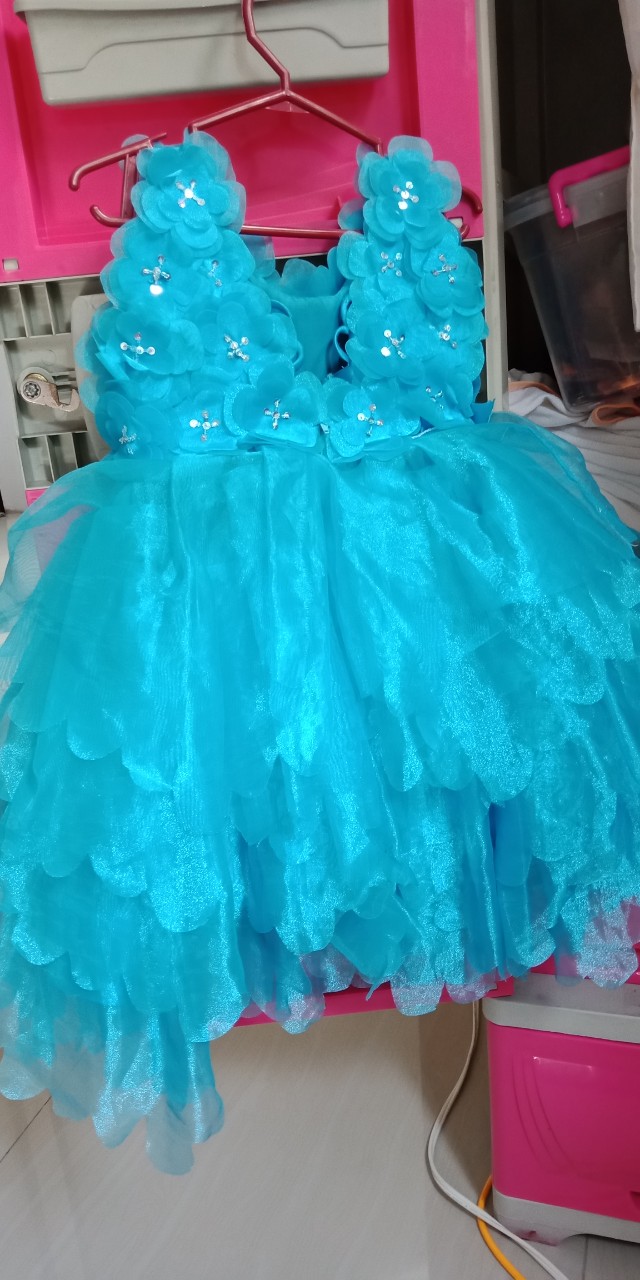 Preloved dress semi formal/ pang party, Babies & Kids, Babies & Kids ...
