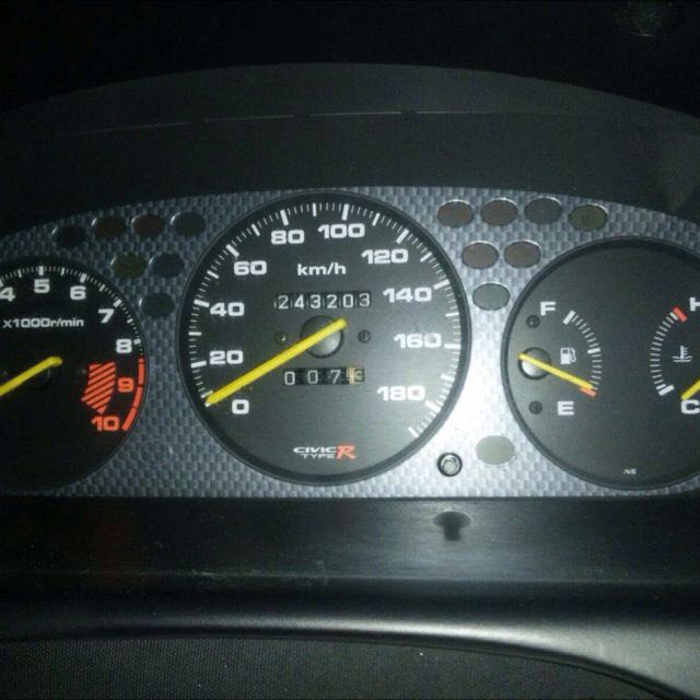 Rare Ek9 Type R Meter Cluster, Car Accessories on Carousell