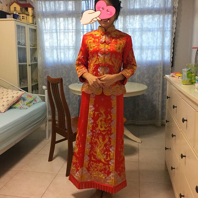 Traditional Chinese Kua, Women's Fashion, Dresses & Sets, Evening ...