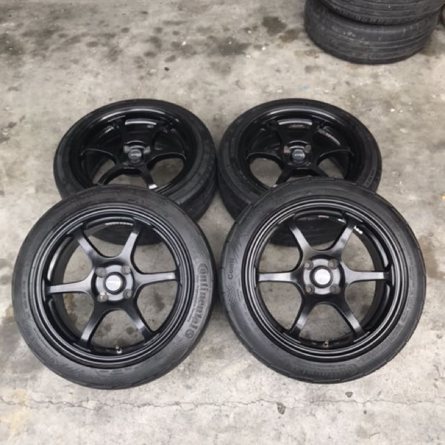Advan rg2 16 inch sports rim ford fiesta tyre 70%, Auto Accessories on ...