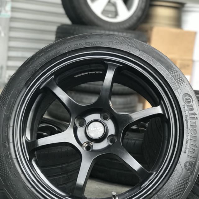 Advan rg2 16 inch sports rim ford fiesta tyre 70%, Auto Accessories on ...