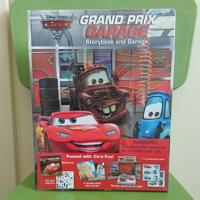 Cars 2 Grand Prix Garage Storybook & Garage, Hobbies & Toys, Books ...