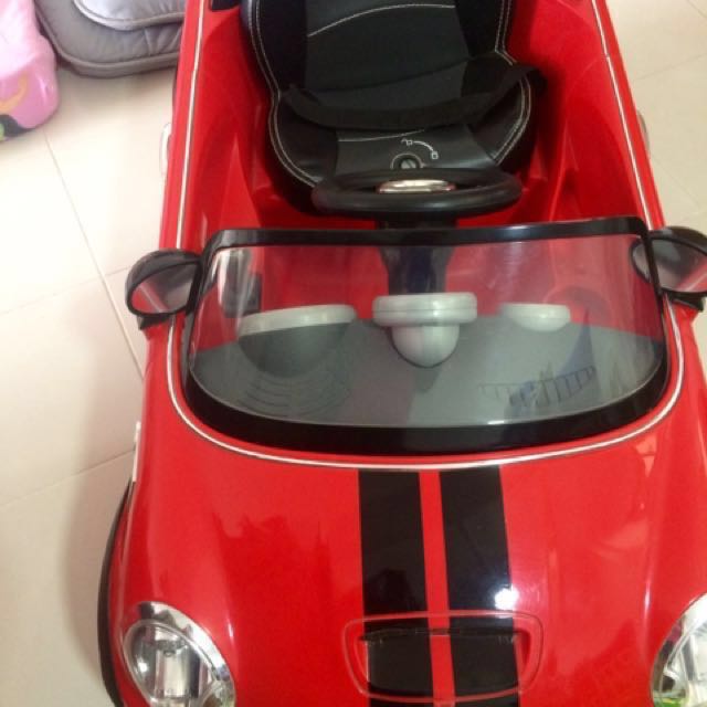 Mini Cooper single seater car, Babies & Kids, Baby Nursery & Kids ...