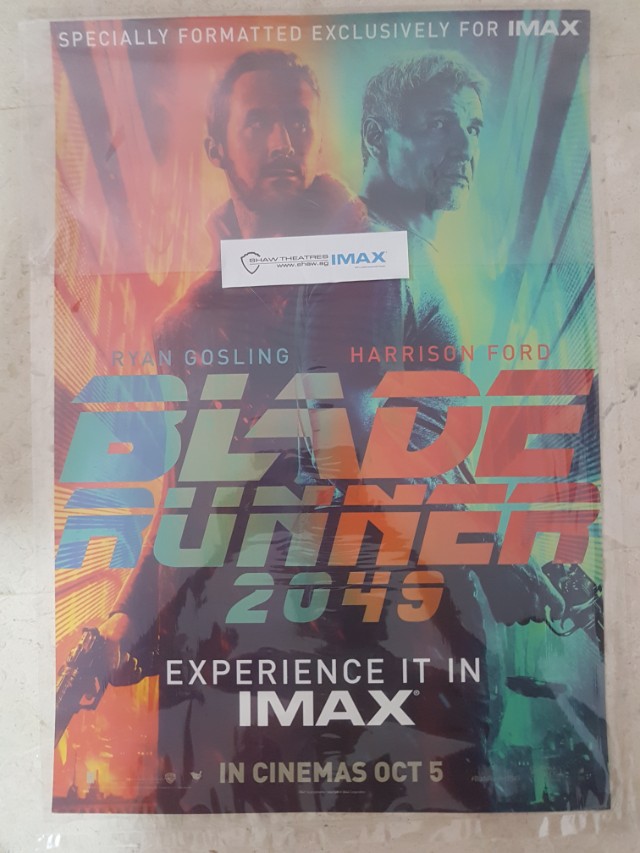 OFFICIAL IMAX BLADE RUNNER 2049 POSTERS, Furniture & Home Living, Home ...