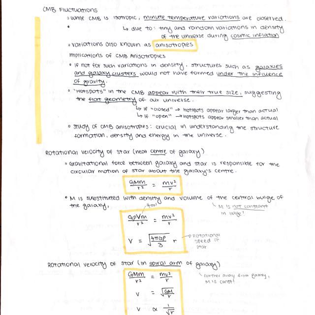 IB PHYSICS ASTROPHYSICS STUDY NOTES, Hobbies & Toys, Books & Magazines ...