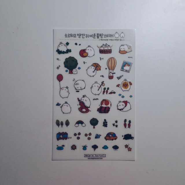 Molang stickers, Hobbies & Toys, Stationery & Craft, Stationery ...