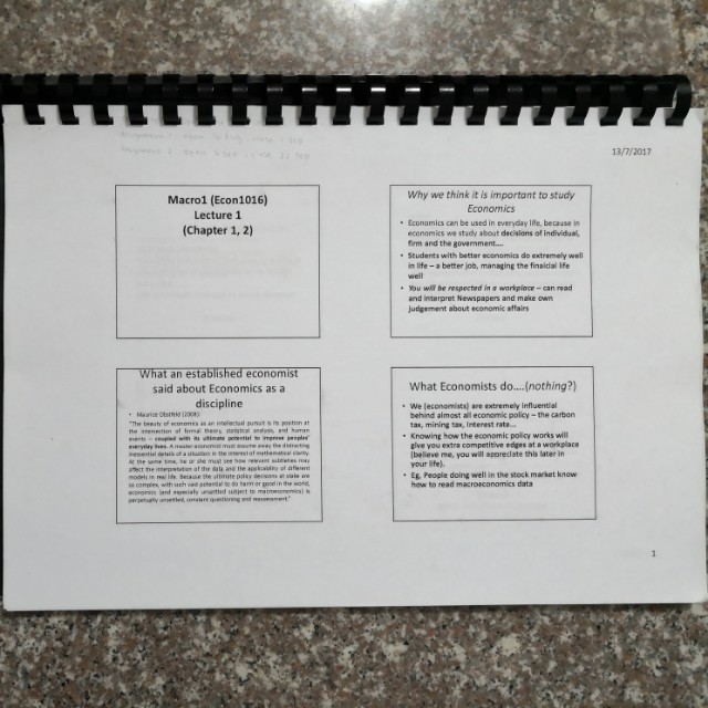 Rmit Econ 1016 Macroeconomics 1 Lecture Notes Tutorial Questions