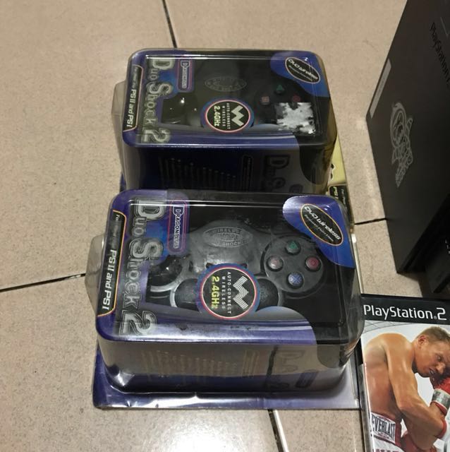 Sony PlayStation 2 Complete Set with 4 PS2 Wireless Controller, Video ...