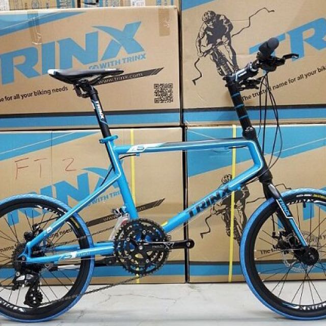 TRINX Z5 MINI -24S 小輪徑406 日本SHIMANO 鋁合金 平把小輪徑 送水架前後蛙燈, 運動產品, 單車及配件, 單車 ...