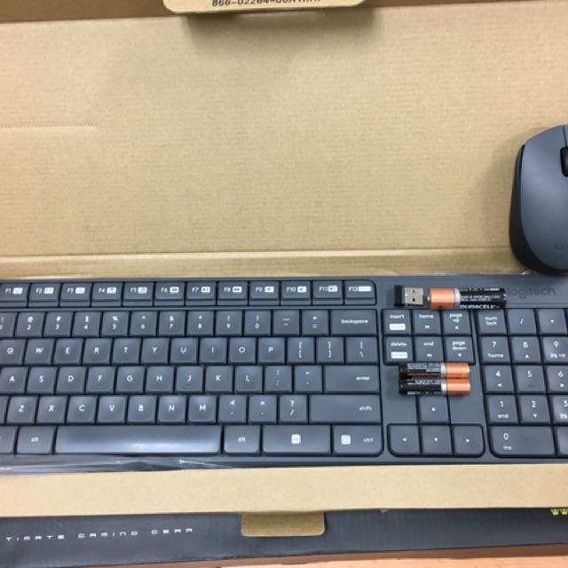 Whole set wireless Logitech mouse and keyboard, Computers & Tech, Parts ...