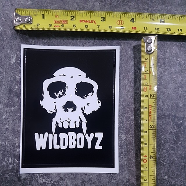 Wildboyz vinyl sticker, Motorcycles, Motorcycle Accessories on Carousell