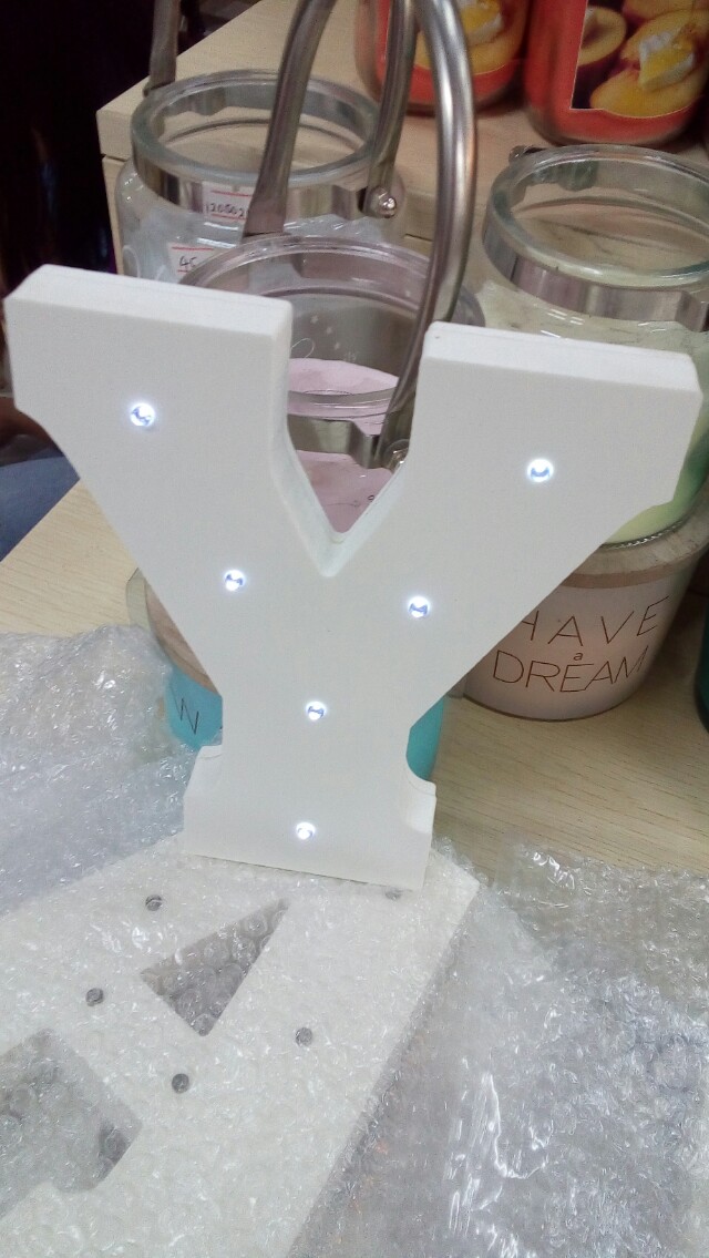 7-inch letter standee with light, Babies & Kids, Baby Nursery & Kids ...