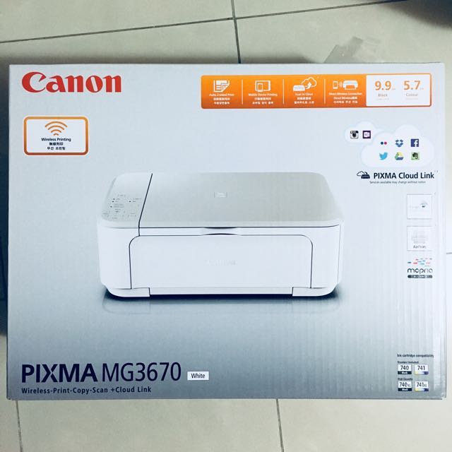 Canon Pixma All-in-One Printer MG3670, 電腦＆科技, 打印機及影印機 - Carousell