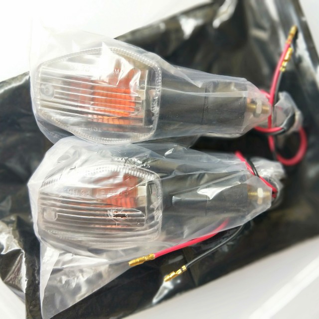 Clear casing signal lights, Motorcycles, Motorcycle Accessories on ...