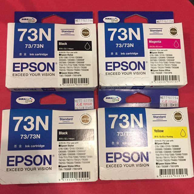 Epson ink 73N, Computers & Tech, Printers, Scanners & Copiers on Carousell