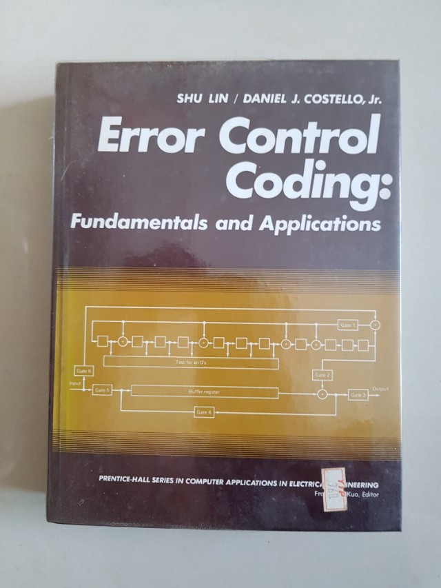 Error Control Coding, Hobbies & Toys, Books & Magazines, Textbooks on ...