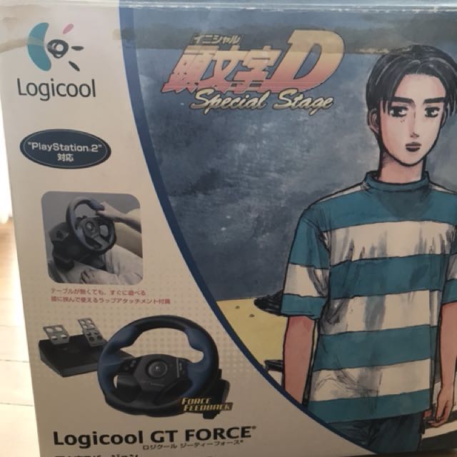 Logicool GT force steering wheel PS2, Video Gaming, Video Game Consoles ...