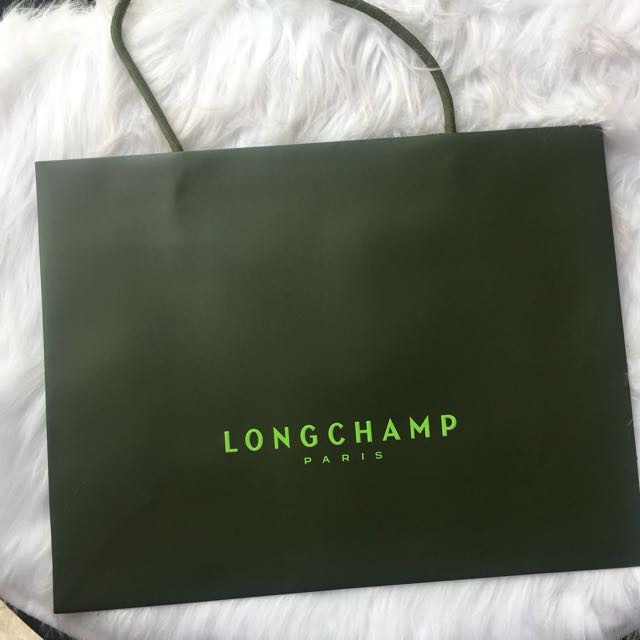 Longchamp Paper bag + Gift Bag, Women's Fashion, Bags & Wallets, Tote ...