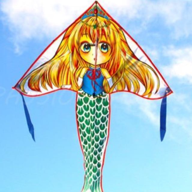 Mermaid Kite, Hobbies & Toys, Toys & Games on Carousell