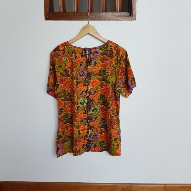 Nyonya Batik Sam Foo Set, Women's Fashion, Tops, Blouses on Carousell